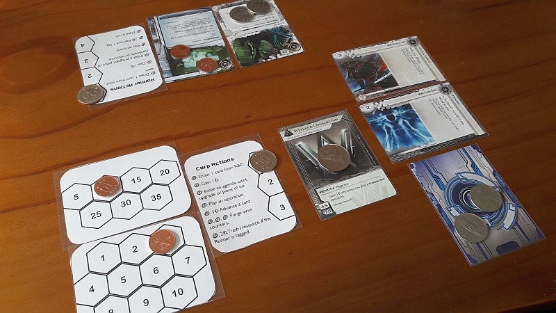 Netrunner Click-Credit Trackers | Geek Ken